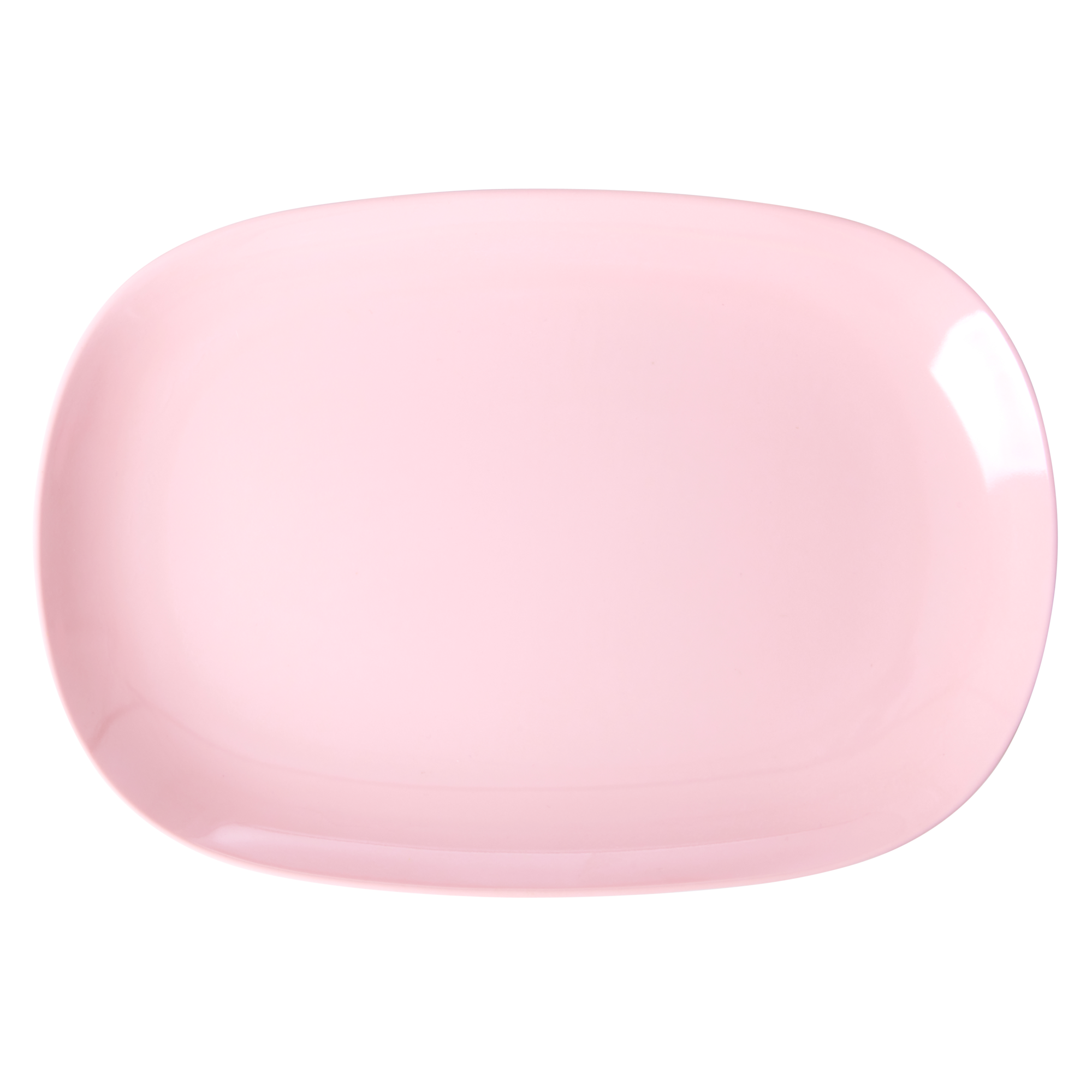 Large Melamine Rectangular Plate - Soft Pink – Rice By Rice